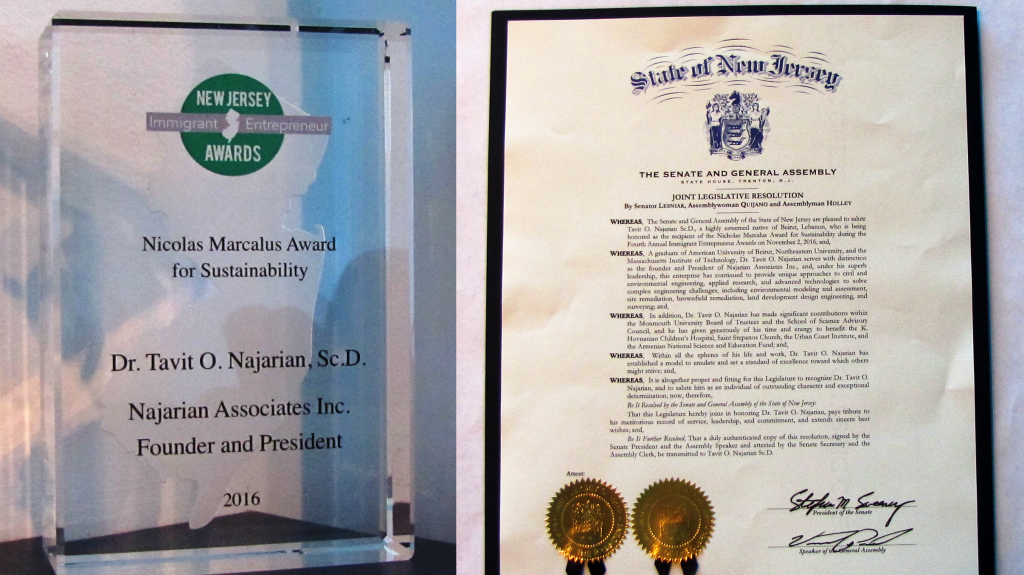 Najarian Associates Awards and Recognition